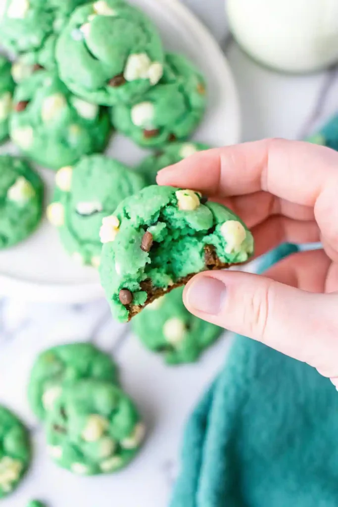 Festive Green Cookies (Easy Loaded Oreo & Chocolate Chip)