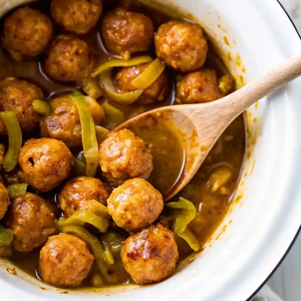 Crockpot Mississippi Meatballs 5-Ingredient Party Appetizer